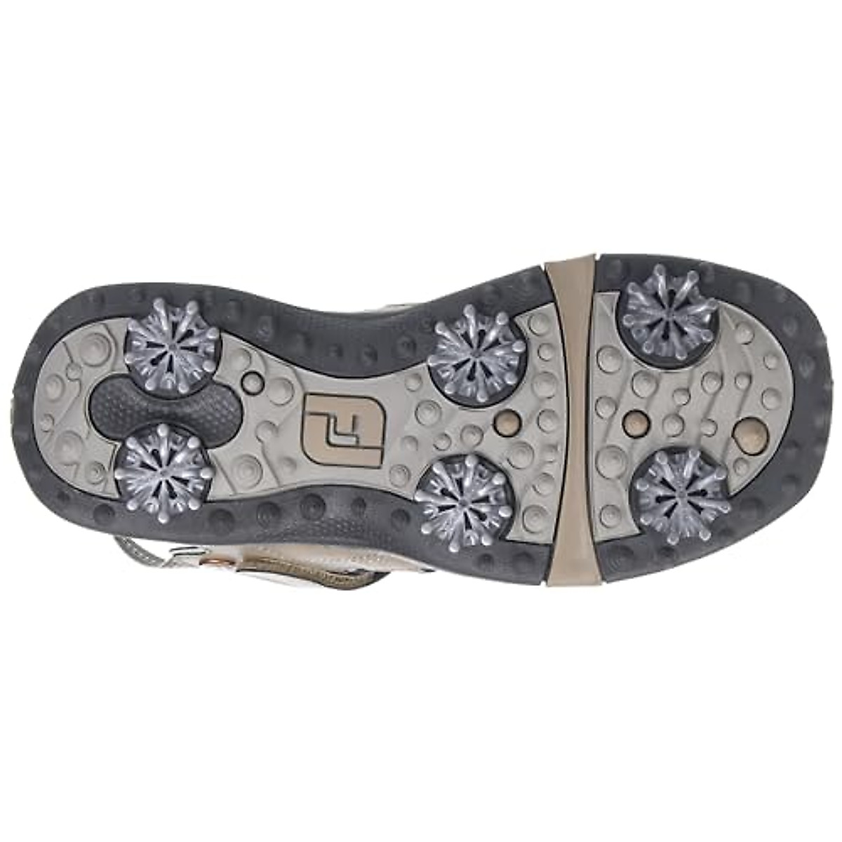 FootJoy Women's Golf Sandals Shoes, tan/Light Grey, 9