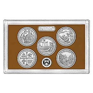 2019 S America The Beautiful 2019 S National Park Quarter Proof Set No Box or COA Proof