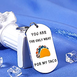Husband Birthday Gifts from Wife Naughty Keychain Funny Valentines Gifts for Boyfriend Anniversary Present for Soulmate Taco Gifts for Hubby Fiance Lover from Wifey Fiancee
