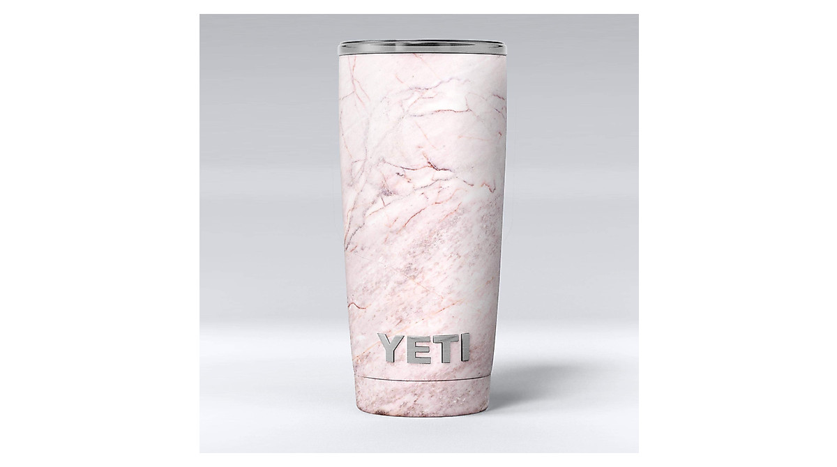 Design Skinz Pink Slate Marble Yeti Skin Decal Wrap
