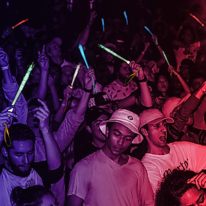 M.best 12pcs Glow Sticks Party Supplies, 3 Modes Colorful Flashing LED Light Up Glow Wands Sticks for Party Favors