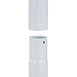 Household Essentials Outdoor Clothesline, 86 inches high, 46 inches Wide, and 3 inches deep 3-inch Diameter Post, White