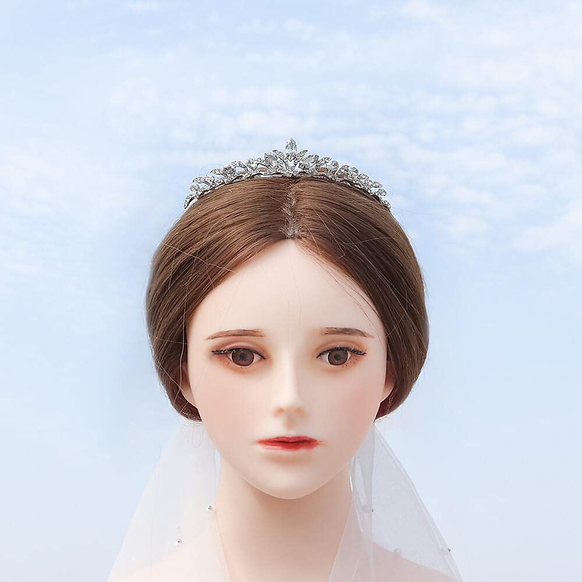 Goledwedy Rhinestone Bridal Tiara for wedding Birthday Crown Princess Tiaras and Crowns for Women