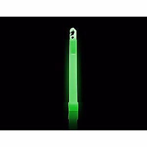 Cyalume Military Grade Green Glow Sticks - Premium Bright 6” ChemLight Emergency Glow Sticks with 12 Hour Duration (Bulk Pack of 10 Chem Lights)