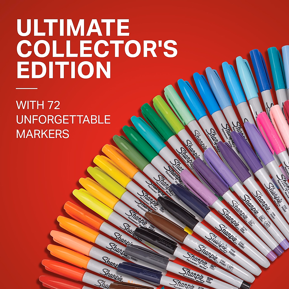 Sharpie Permanent Markers Set | 72 Vibrant Colors for Creative Projects