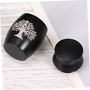 DECHOUS Stainless Steel Urn Pet Cinerary Urn Printed Cremation Urn Decent Pet Funeral Casket Commemorative Casket