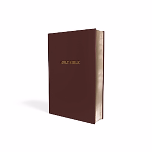 NIV, Reference Bible, Giant Print, Leather-Look, Burgundy, Red Letter, Comfort Print