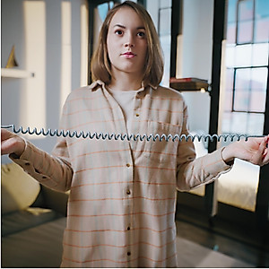 Ventev - Helix 3ft Expandable iPhone Cable | Fast Charging USB C to Apple Lightning Cable | Compatible with iPhone 14/13/12/11 | Coiled MFi Certified iPhone Charger Cord - Gray