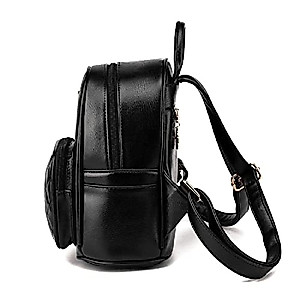 Noviko Cute Mini Backpacks Girls Small Black Backpack Purse Teens Girls
