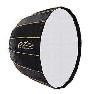 Glow EZ Lock 38" Deep Parabolic Quick Softbox, 16-Sided Parabolic Softbox Opens Up and Closes Down 'Umbrella' Style, this Bowens Mount Softbox with Quick Speedring Swap is an Ideal Speedlight Soft box