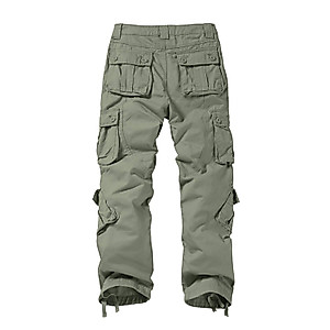 Match Men's Wild Cargo Pants(Light Green,34)