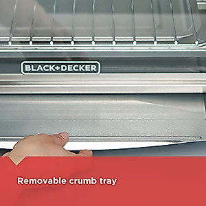 Black & Decker™ 4-Slice Toaster Oven fits 9" Pizza, Grey