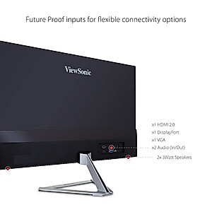 ViewSonic VX2276-SMHD 22in IPS 1080p Frameless LED Monitor HDMI, DisplayPort (Renewed)