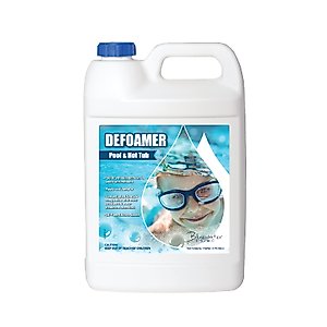 Pool & Hot Tub Defoamer, 1 Gallon, Quickly Eliminate Foam in Pool or hot tubs.