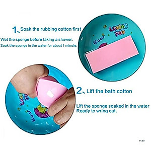 INGVY Dry Brushing Body Brush Soft Exfoliating Bath Sponge Body Scrubber Shower Removal Cleaning Reusable Exfoliate Tool