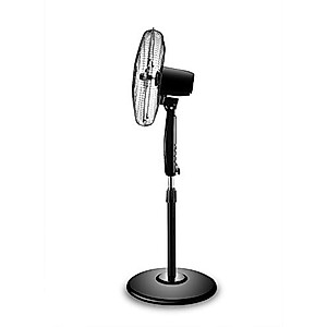 Technical Pro FXA16 WIFI Enabled 16 Inch Standing Fan With Oscillating Feature And Compatible With Amazon Alexa/Google Home Voice Control Smart Home 2.4G ONLY (Black)