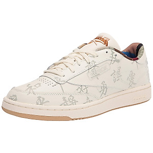 Reebok unisex adult Club C 85 Sneaker, Classic White/Paper White/Pebble, 7 Women 5.5 Men US