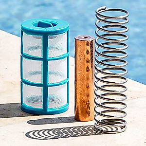 XtremepowerUS Solar Pool Ionizer Floating Water Cleaner and Purifier Keeps Water Clear, Chlorine Free and Eco-Friendly, Compatible with Fresh and Salt Water Pools & Spas