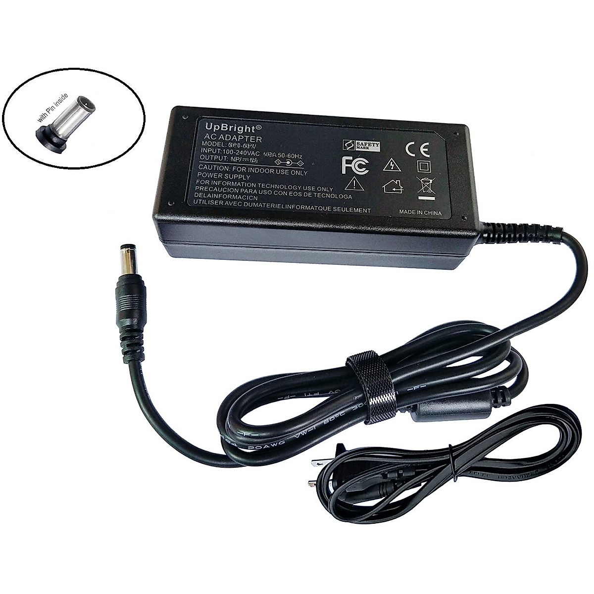 UpBright 24V AC/DC Adapter Compatible with LG LGE 32LN520B UM 32LN520B-UA 32LN520BUM LN52 LN520 32LN520 32LN52 32LN520B-ZA.BEUYLJG LCAP38 AAH-01 BN63-06990 LCD LED HD TV Monitor 2.7A 65W Power Supply