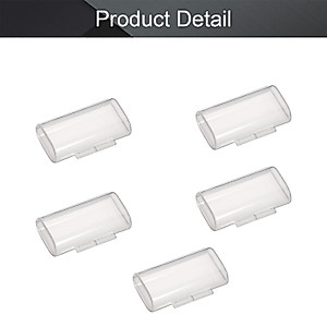 Fielect 2 x AAA Battery Storage Case Holder Organizer Box Transparent 5Pcs