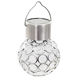 KTHLBRH (Fast Shipments) LED Landscape Ball Lamp Energy Saving for Yard Garden Patio Path Driveway Pathway Home Decoration Hanging Solar Lamps 8 pcs LED Lights RGB