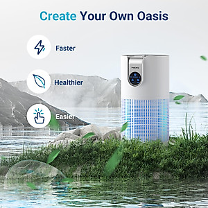 MOOKA Official Certified H13 True HEPA Replacement Filter Compatible with M03 Air Purifier (2 PACK)