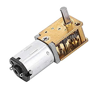 Kadimendium Mini Gear Motor Micro Worm Gear Reducer Brush DC Motors Electronic Devices 1218GEN20 Micro Metal Gear Motor for DIY RC Toys (DC3V 16RPM)