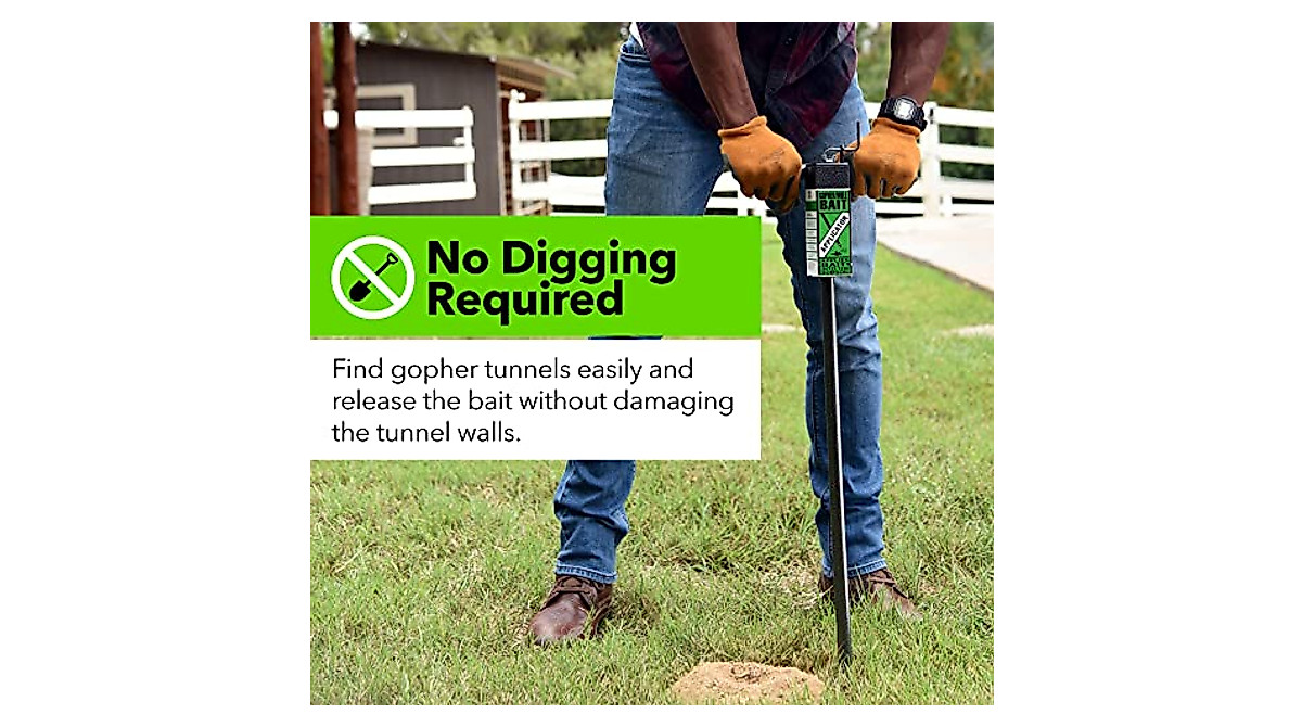 Yard Butler Gopher Bait Applicator - Safe Pest Control Tool