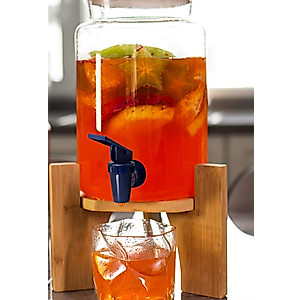 Hgzaccompany Replacement Cooler Faucet Water Bottle Jug,Water Dispenser Tap Set,BPA-Free Plastic Spigot Spout Water Beverage Lever Pour Dispenser Valve,Water Crock Tap (2 Blue)