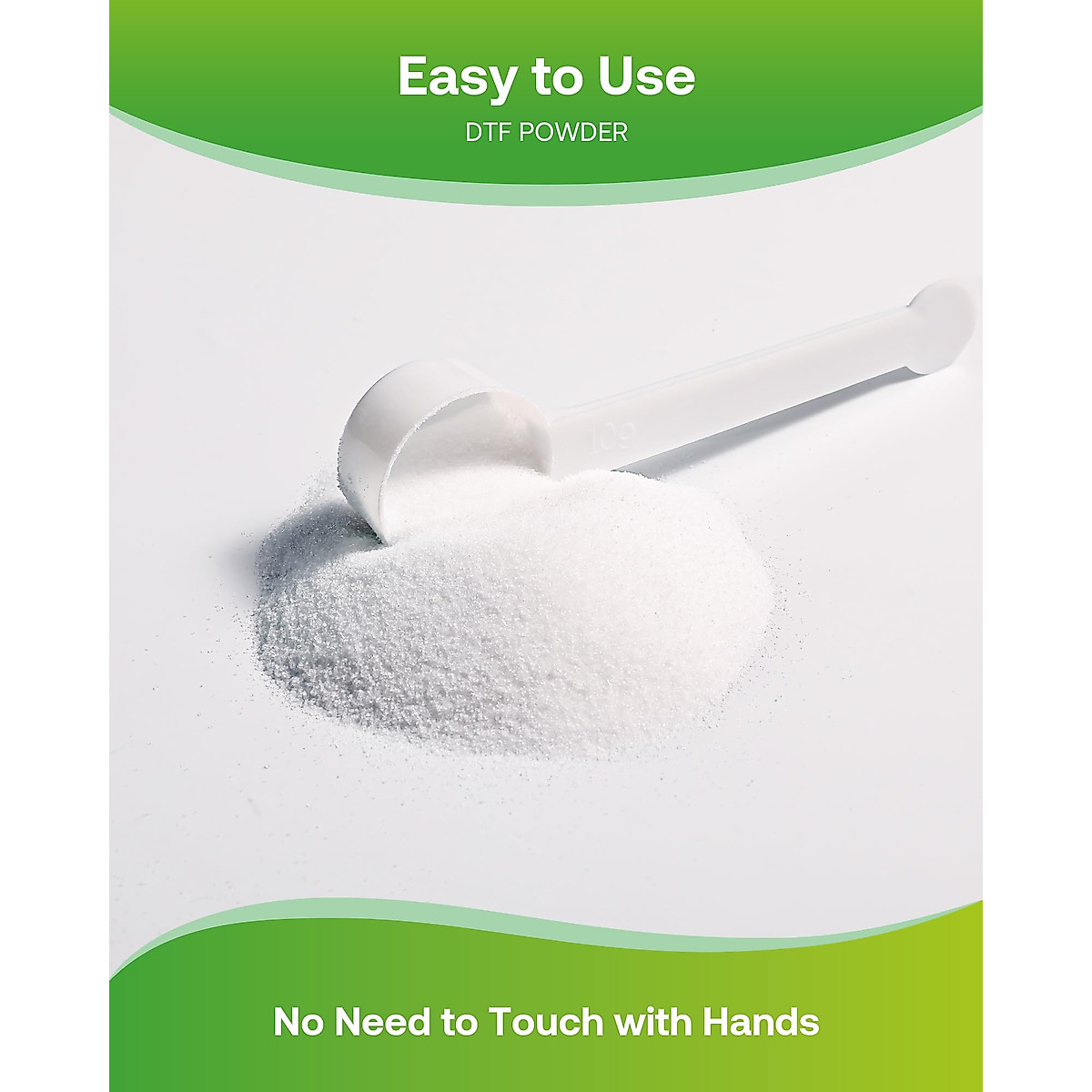 DTF Powder White Digital Transfer Hot Melt Adhesive- Axlio 400g DTF PreTreat Transfer Powder for All Fabric, DTF Hot Melt Adhesive Powder for All DTF and DTG Printers, 400g-14.1oz