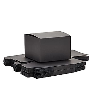 Juvale 30 Pack Black 6x6x4 Gift Boxes with Lids for Presents, Birthday Themed Party Favors, Groomsmen, Bridesmaid Proposal