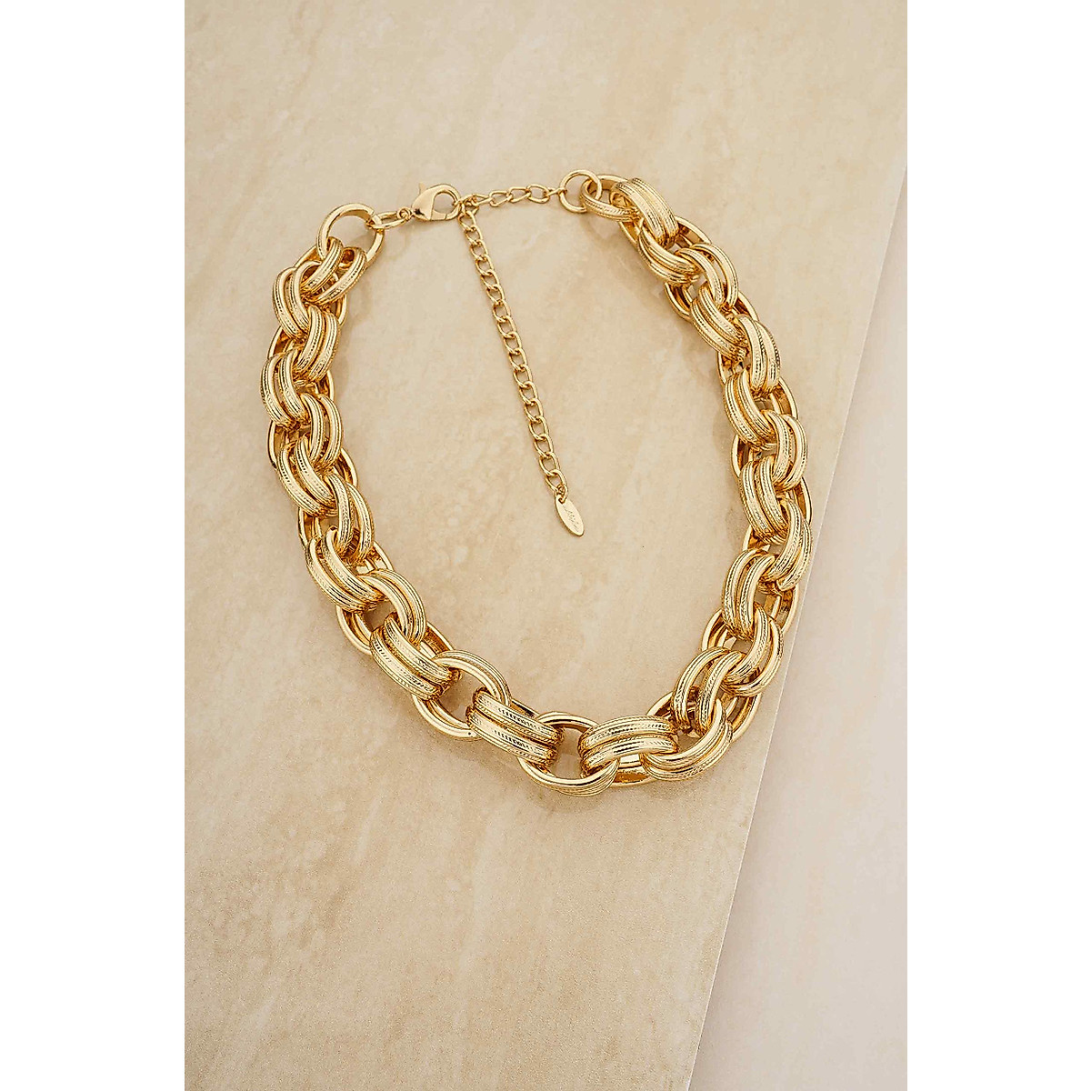 Ettika Chunky Gold Necklace. Gold Necklace, Bold & Chunky 18k Gold Plated Chain. Chunky Chain Necklace Women, Jewelry