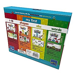 Numberblocks and Alphablocks: My First Numbers and Letters 4 Book Wipe-Clean Box Set (pen included): a set of 4 wipe-clean books (pens included)