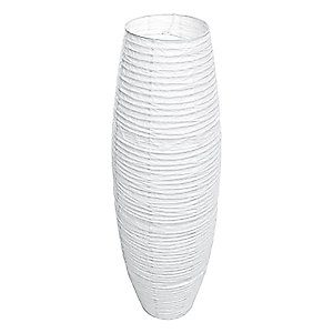 ibasenice Paper Floor Lamp Shade Classic Modern Paper Floor Light Bulb Cage Guard for Bedside Lamp Floor Lamp Living Room Decoration