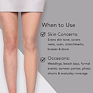 Dermablend Leg and Body Makeup Foundation with SPF 25, 40N Medium Natural, 3.4 Fl. Oz.