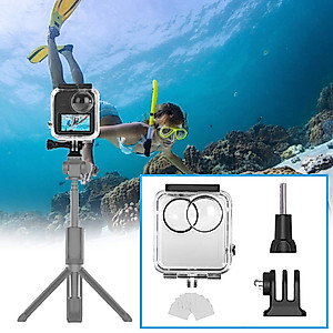Waterproof Housing Case for GoPro Max, 45M/ 148FT Underwater Protective Diving Case Shell with Quick Release Mount Accessories for Go Pro Max Action Camere (Gopro Max housing)