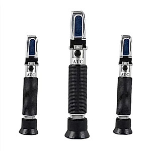 Holyavision Handheld Refractometer Portable Refractor Test Fruit Brix Meter Sweetness Test Brix Meter, 0-50%