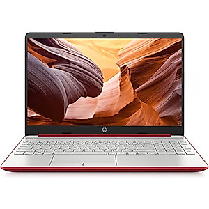 HP 2023 15'' HD IPS Laptop, Windows 11, Intel Pentium 4-Core Processor Up to 2.70GHz, 8GB RAM, 128GB SSD, HDMI, Super-Fast 6th Gen WiFi, Dale Red (Renewed)