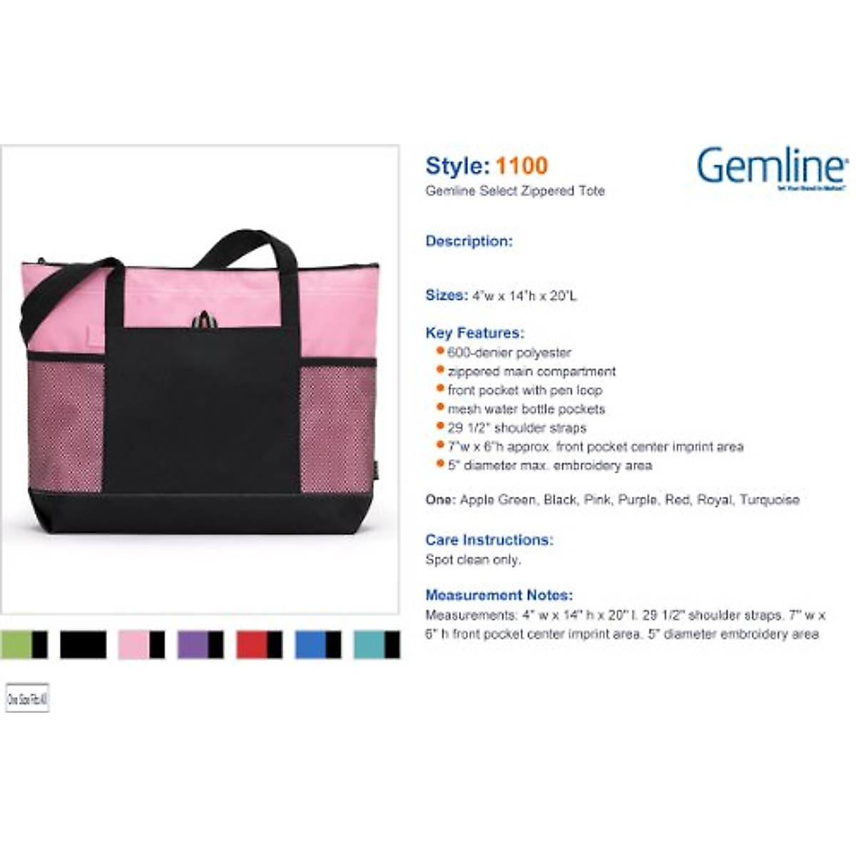 Select Zippered Tote (BLACK - BLACK OS)