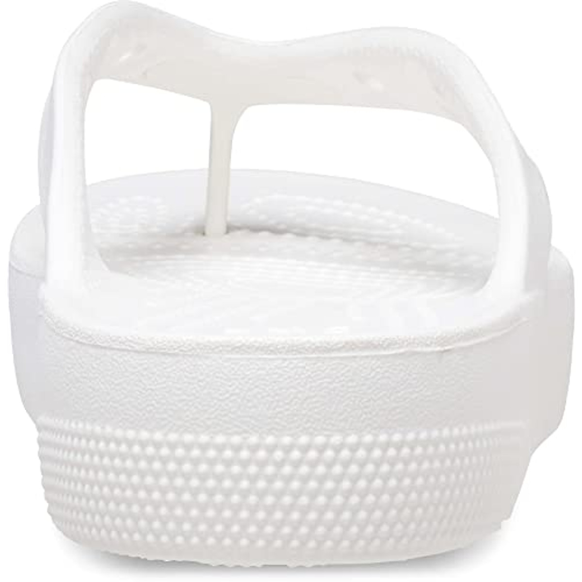 Crocs Women's Classic Flip Flops, Platform Sandals, White, Numeric_9