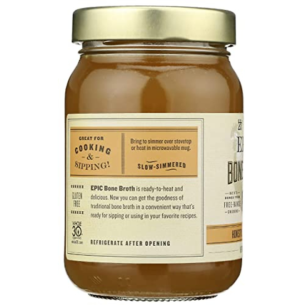 Epic Artisanal Bone Broth, Homestyle Savory Chicken, 14 oz.