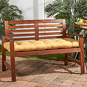 South Pine Porch Wheat 44-inch Outdoor Swing/Bench Cushion