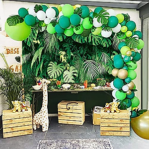Tropical Palm Leaves Photography Backdrop for Picture 7x5FT Summer Jungle Safari Plants Photo Background Hawaiian Luau Party Decor Banner Baby Shower Birthday Party Supplies (84x60 inch)