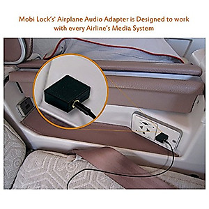 Gold Plated Airplane Flight Headphone Adapters (Pack of 2) | Allows you to use your Earphones with all In-Flight Media Systems | This Airline Plane Headset Converter Enables Great Sound on all Planes