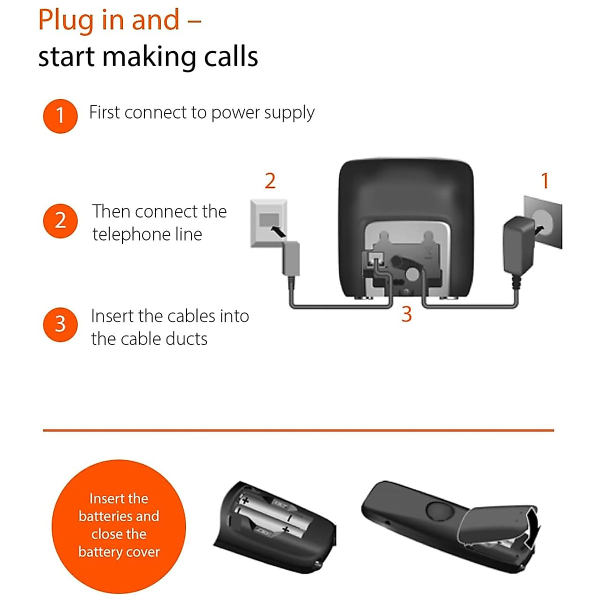 Gigaset Comfort 552A Duo - 2 Cordless Phones - Answering Machine - Made in Germany - Elegant Design - Hands-Free Mode - Comfort Call Protection - Big Phone Book, Titanium-Black