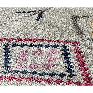 CosmoLiving by Cosmopolitan Cyprus Collection Area Rug, 2'0"x8'0", Native Grey