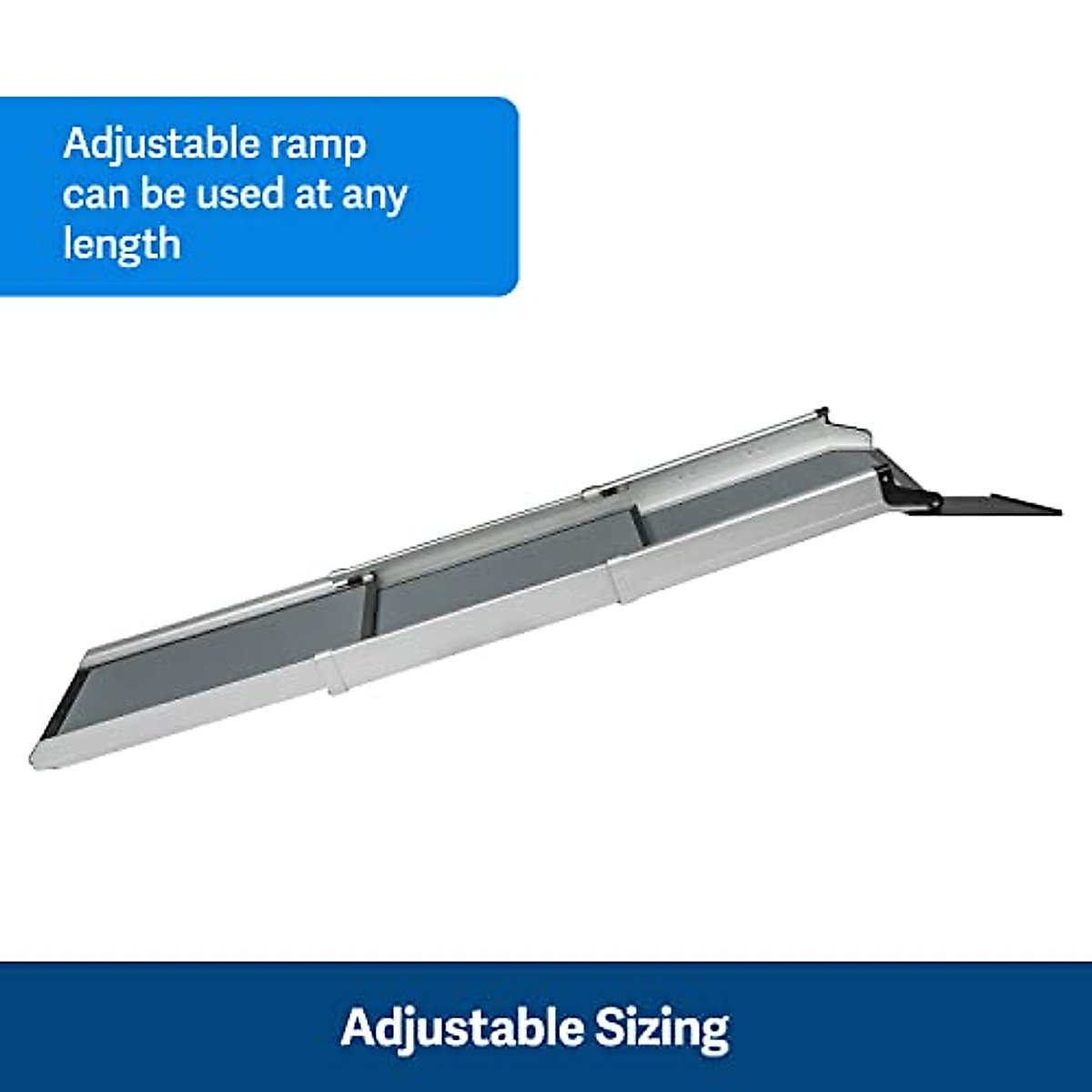 PetSafe Happy Ride Compact Telescoping Dog Ramp for Cars, Trucks, & SUVs - Extends 28 to 70 Inches, Portable Pet Ramp for Large Dogs, Non-Slip - Weighs Only 14 lb, Supports up to 300 lb