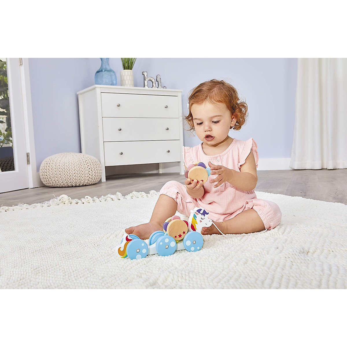 Little Tikes Wooden Critters Dino Developmental Pull Toy