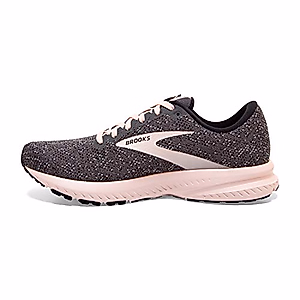Brooks Womens Launch 7 Running Shoe - Black/Pearl/Hushed Violet - B - 11