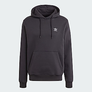 adidas Originals Men's Adicolor Essentials Trefoil Hoodie, Black, Small
